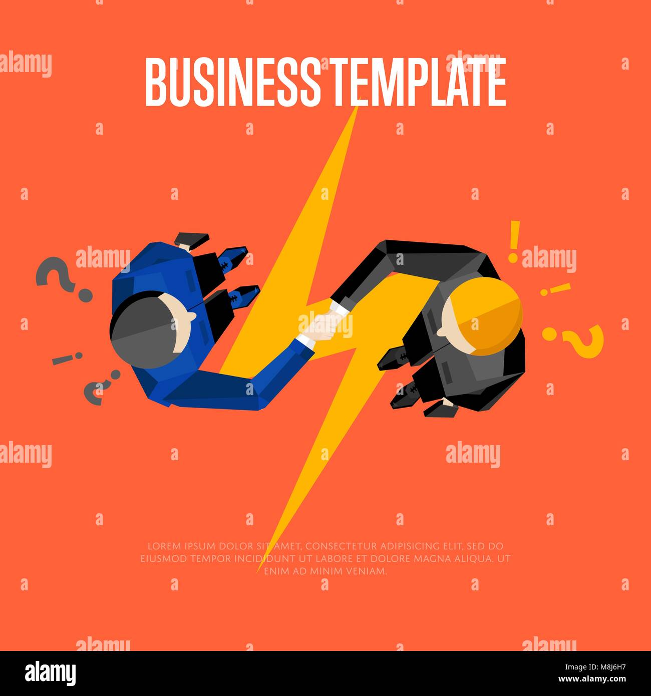 Top view flat head Stock Vector Images - Alamy