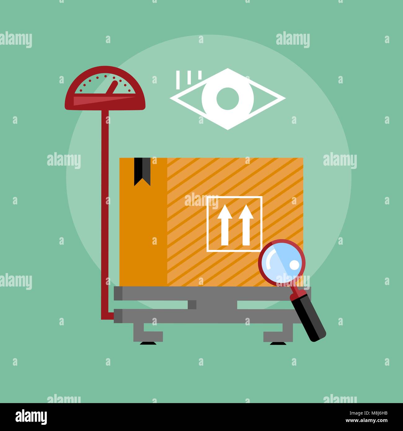 Scales for weighing heavy objects and goods Stock Vector Image & Art ...