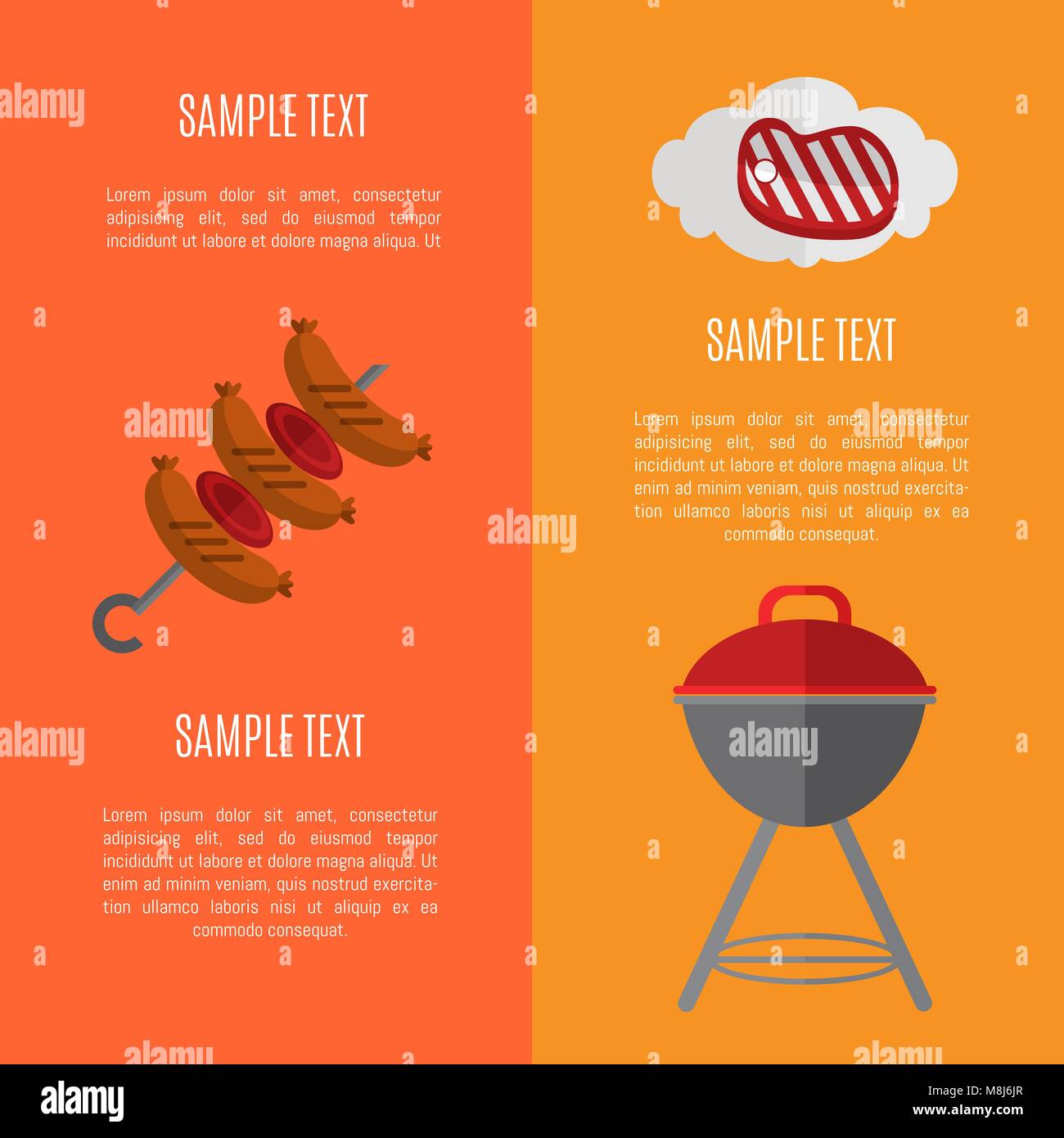 Bbq grill banners hi-res stock photography and images - Alamy