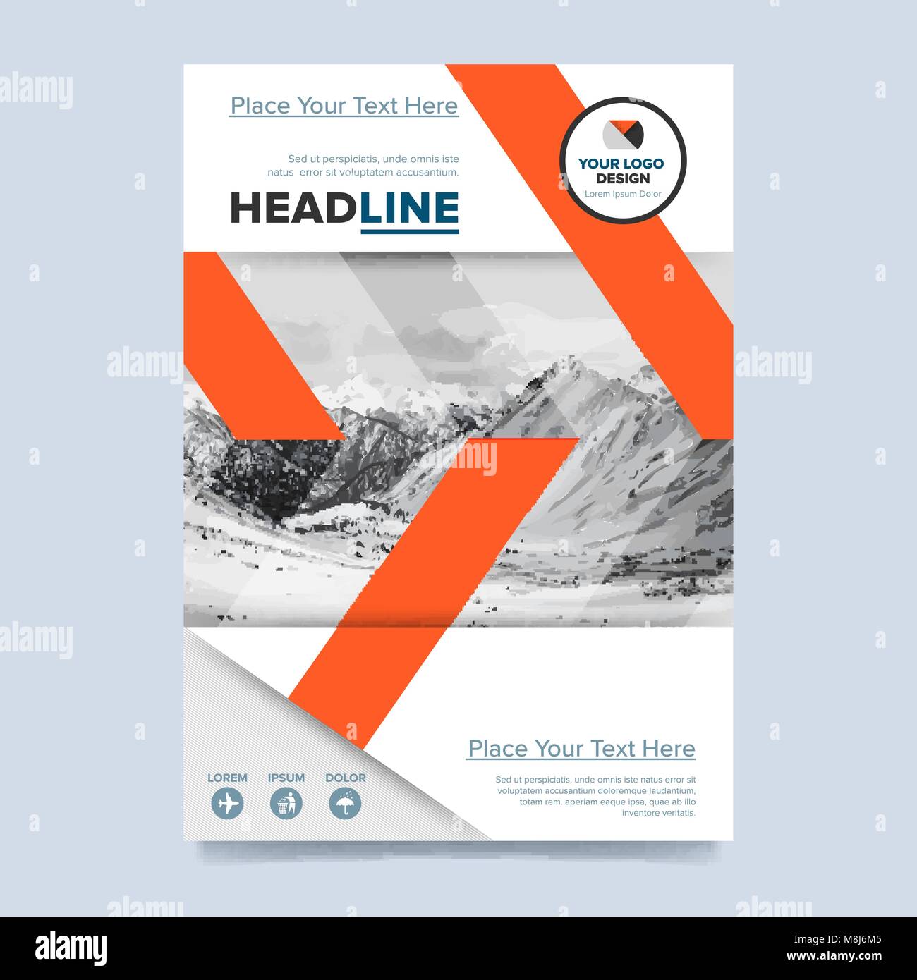 Brochure layout design vector illustration Stock Vector Image & Art - Alamy