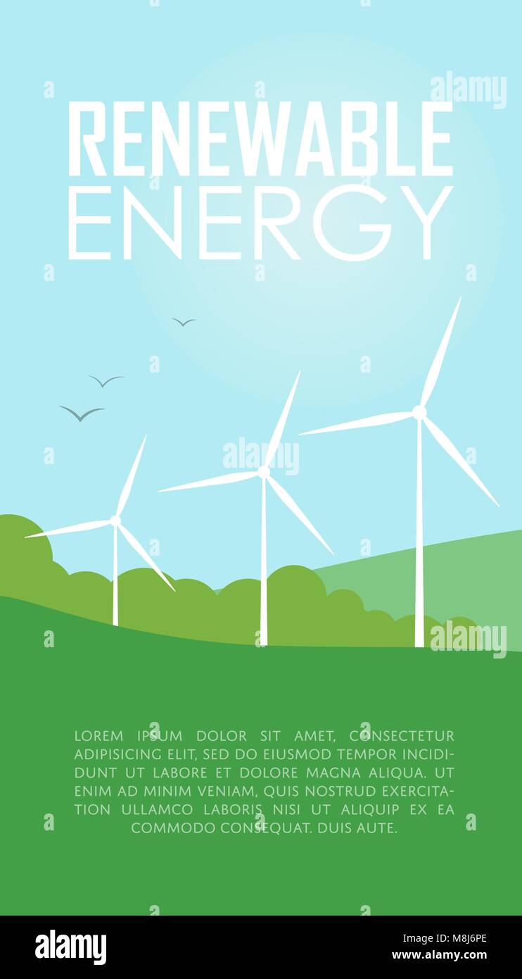Electric power generator windmills Stock Vector Images - Alamy