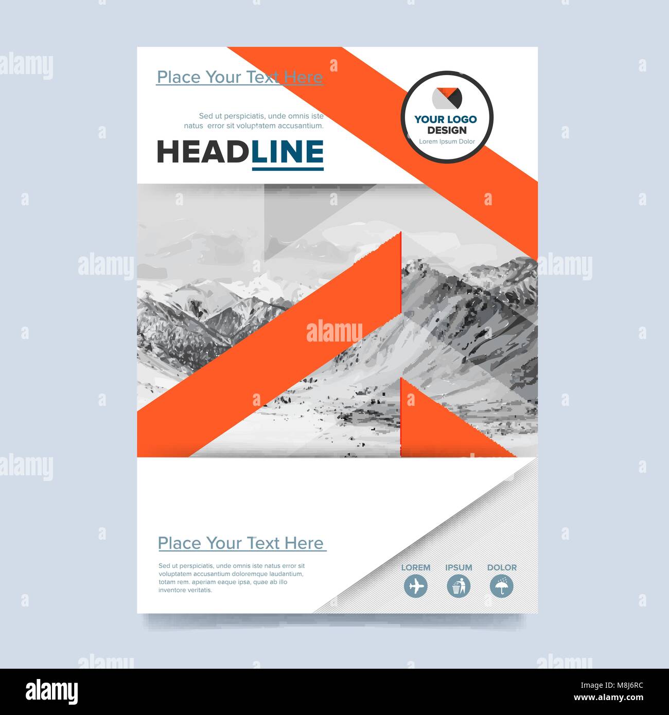 Brochure layout design vector illustration Stock Vector Image & Art - Alamy