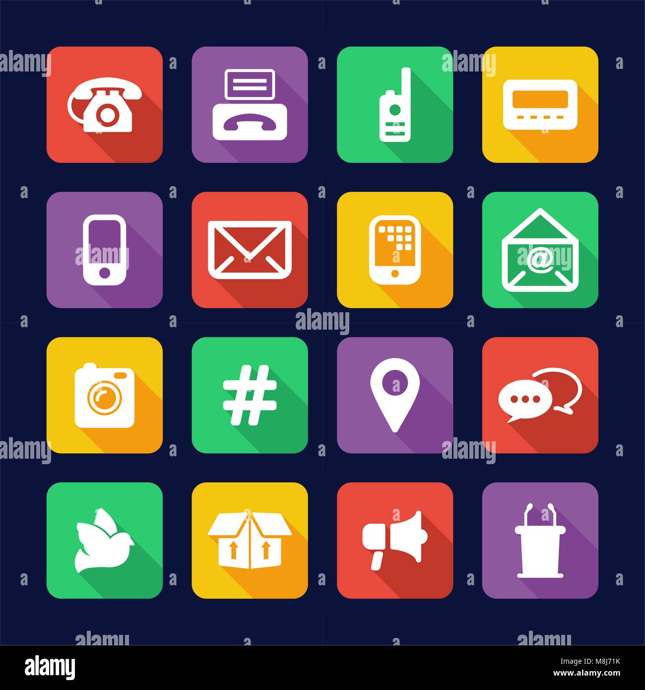 Different Ways Of Communication Icons Flat Design Stock Vector Image ... Different Ways Of Communication Icons Flat Design Stock Vector Image ...
