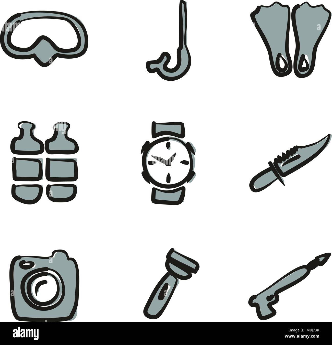 Black oxygen tank diving Cut Out Stock Images & Pictures - Alamy