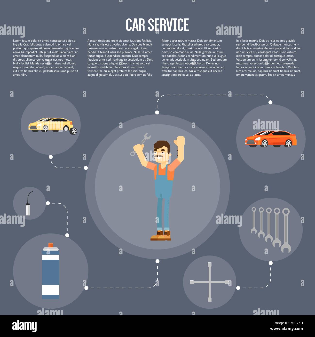 Car shop infographics Stock Vector Image & Art - Alamy