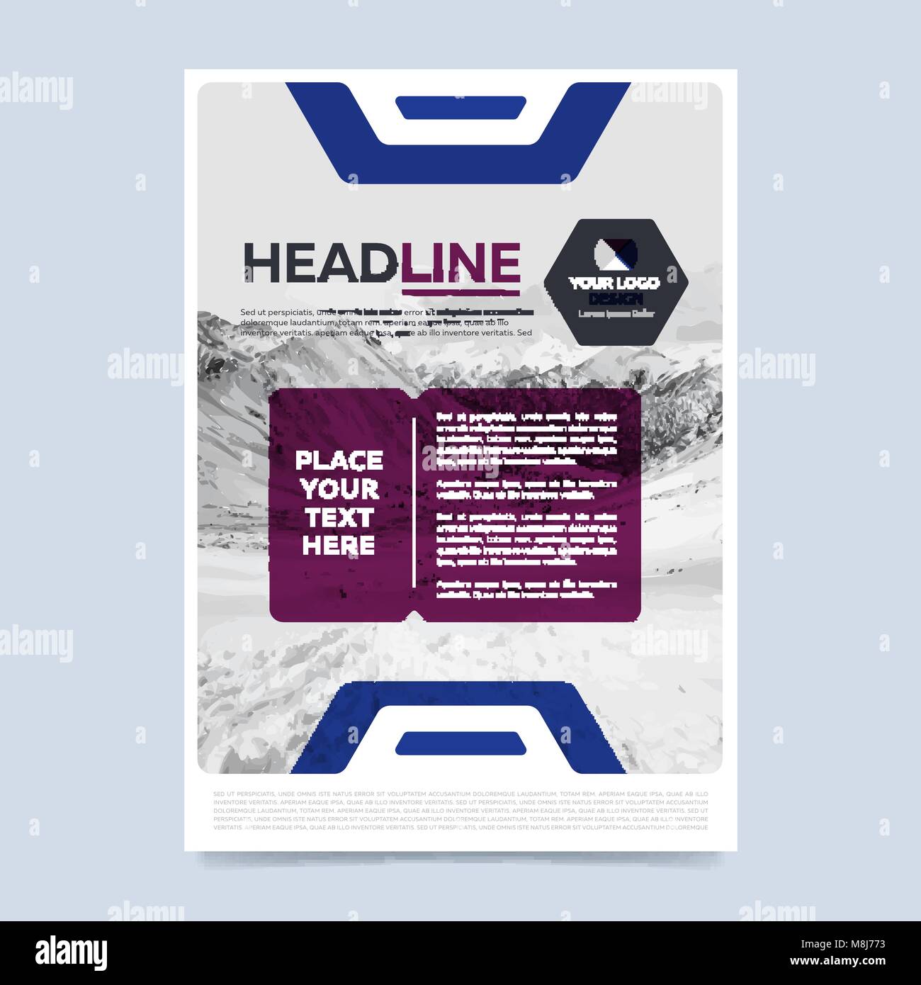 Creative annual report design Stock Vector Images - Alamy