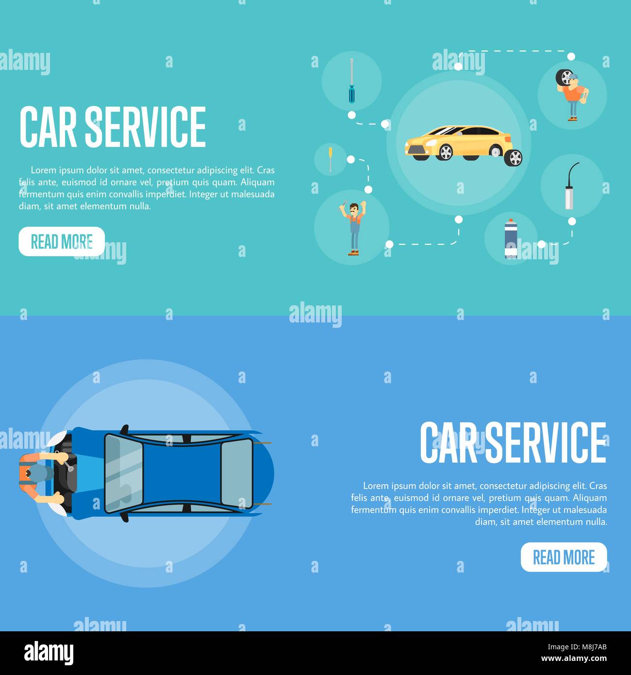 Car service illustration Stock Vector Image & Art - Alamy