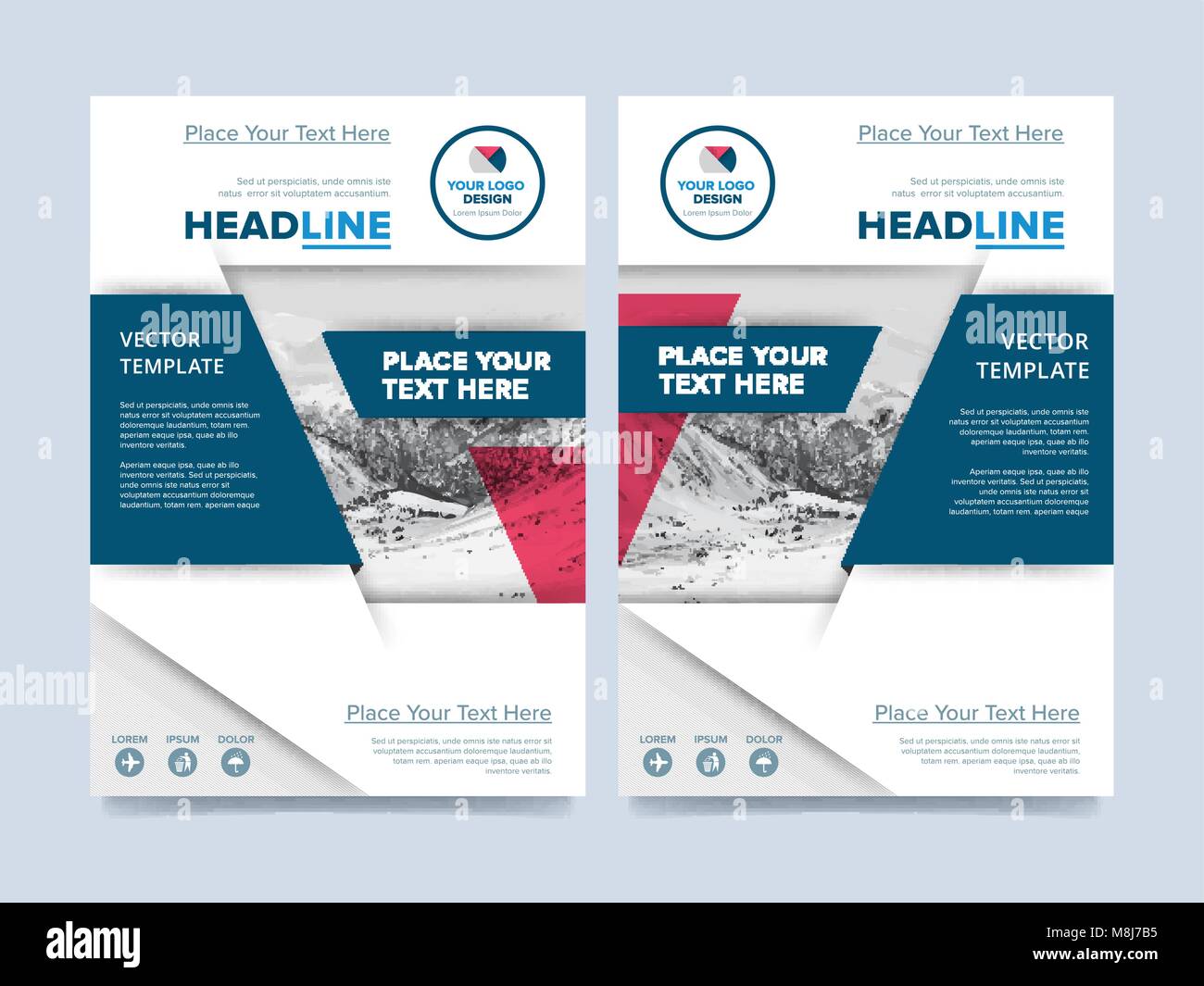 Brochure layout design vector illustration Stock Vector Image & Art - Alamy