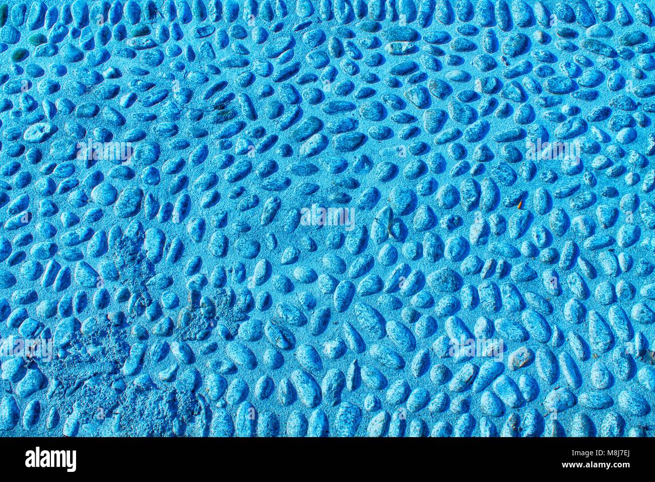 Blue Nice background image of pebbles, round rocks texture Stock Photo ...