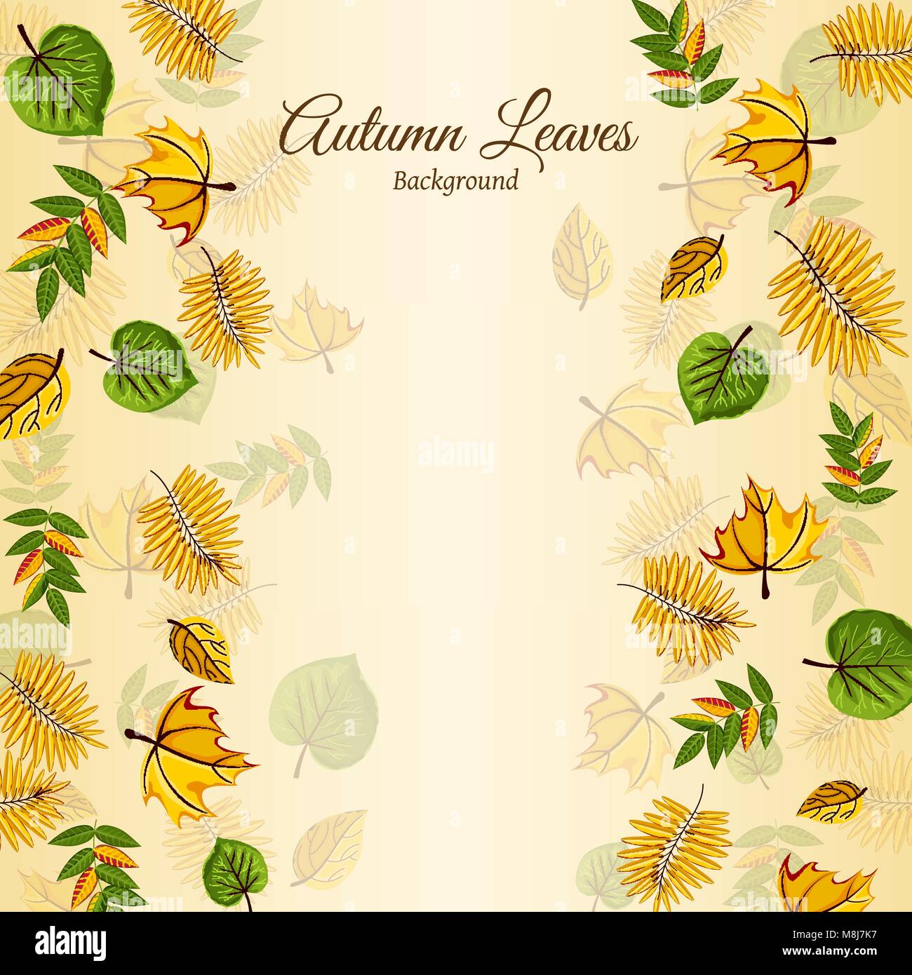 Autumn background vector illustration Stock Vector Image & Art - Alamy