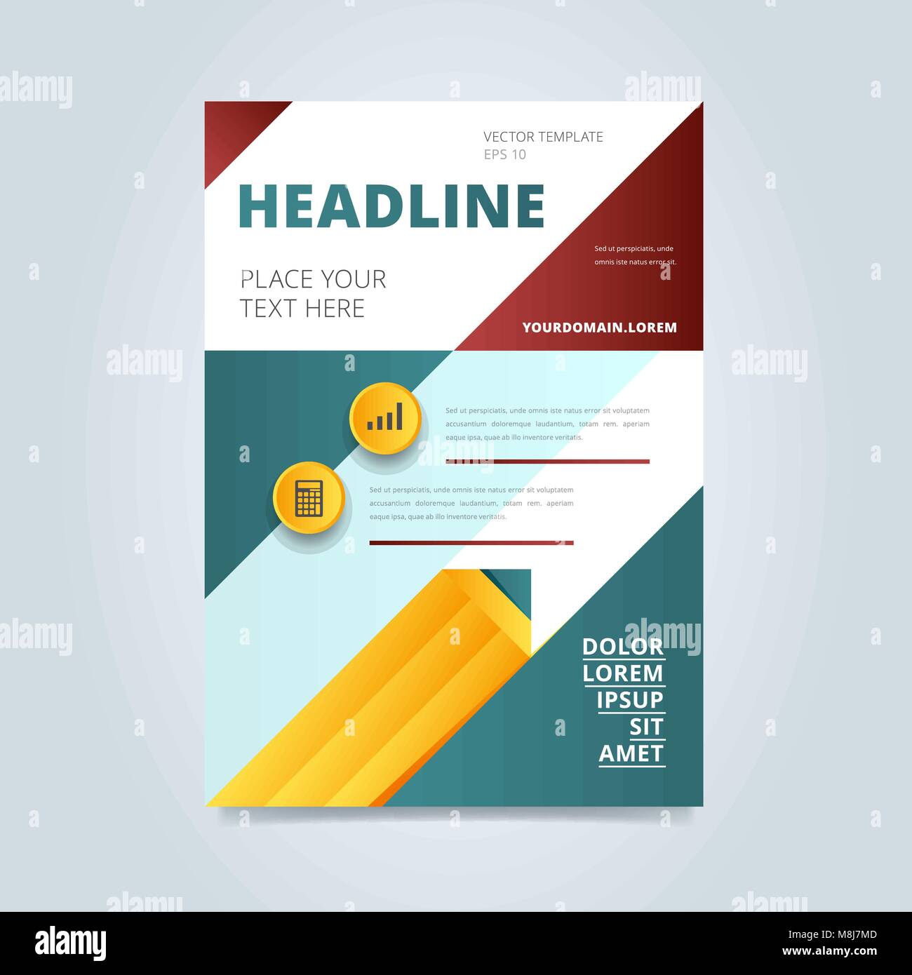 Brochure layout design vector illustration Stock Vector Image & Art - Alamy