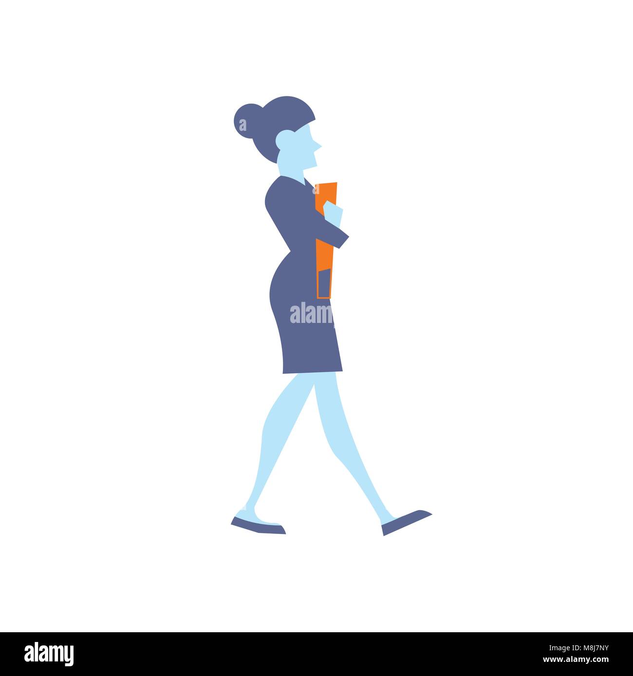 Working work walking walk Stock Vector Images - Alamy