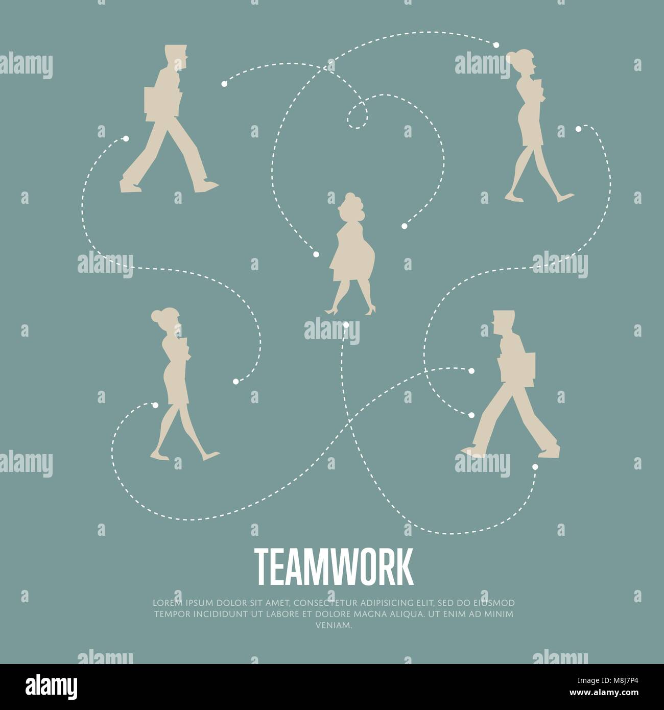 Corporate silhouettes Stock Vector Images - Alamy