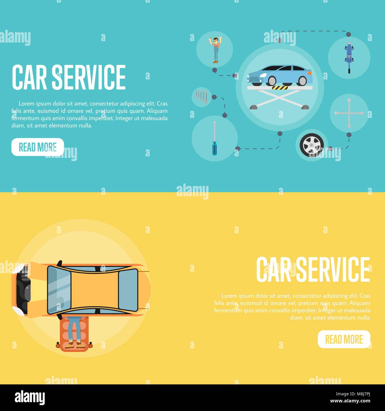 Car service illustration Stock Vector Image & Art - Alamy