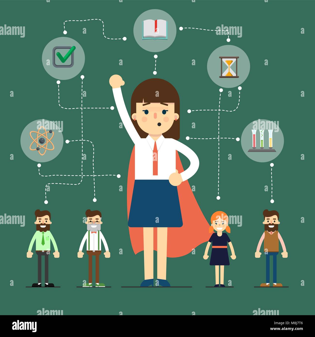 Social network and teamwork banner Stock Vector Image & Art - Alamy