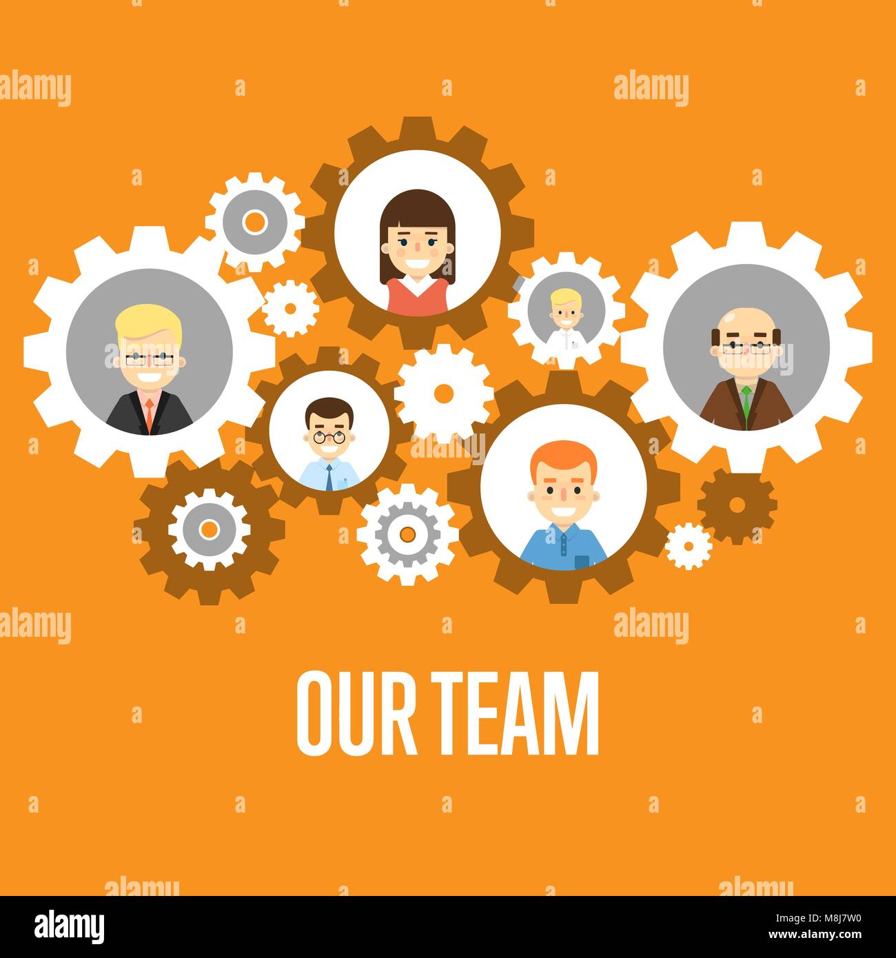 Our team banner. Teamwork concept Stock Vector Image & Art - Alamy