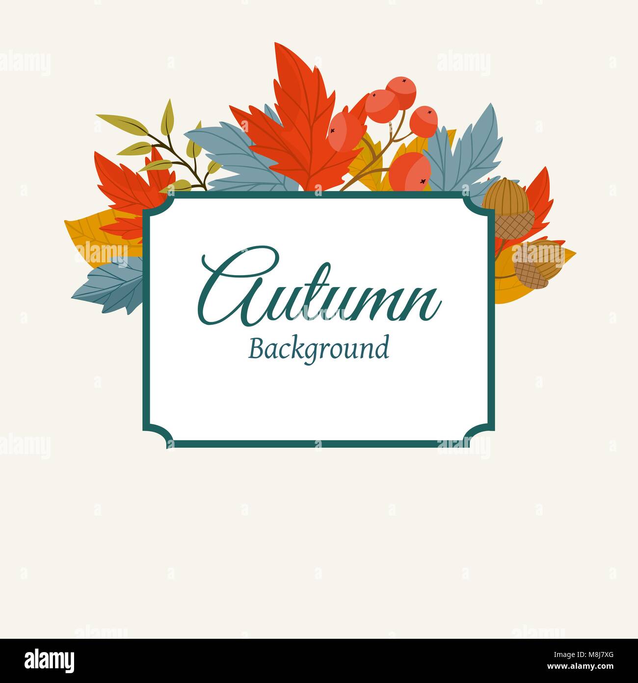 Autumn background vector illustration Stock Vector Image & Art - Alamy