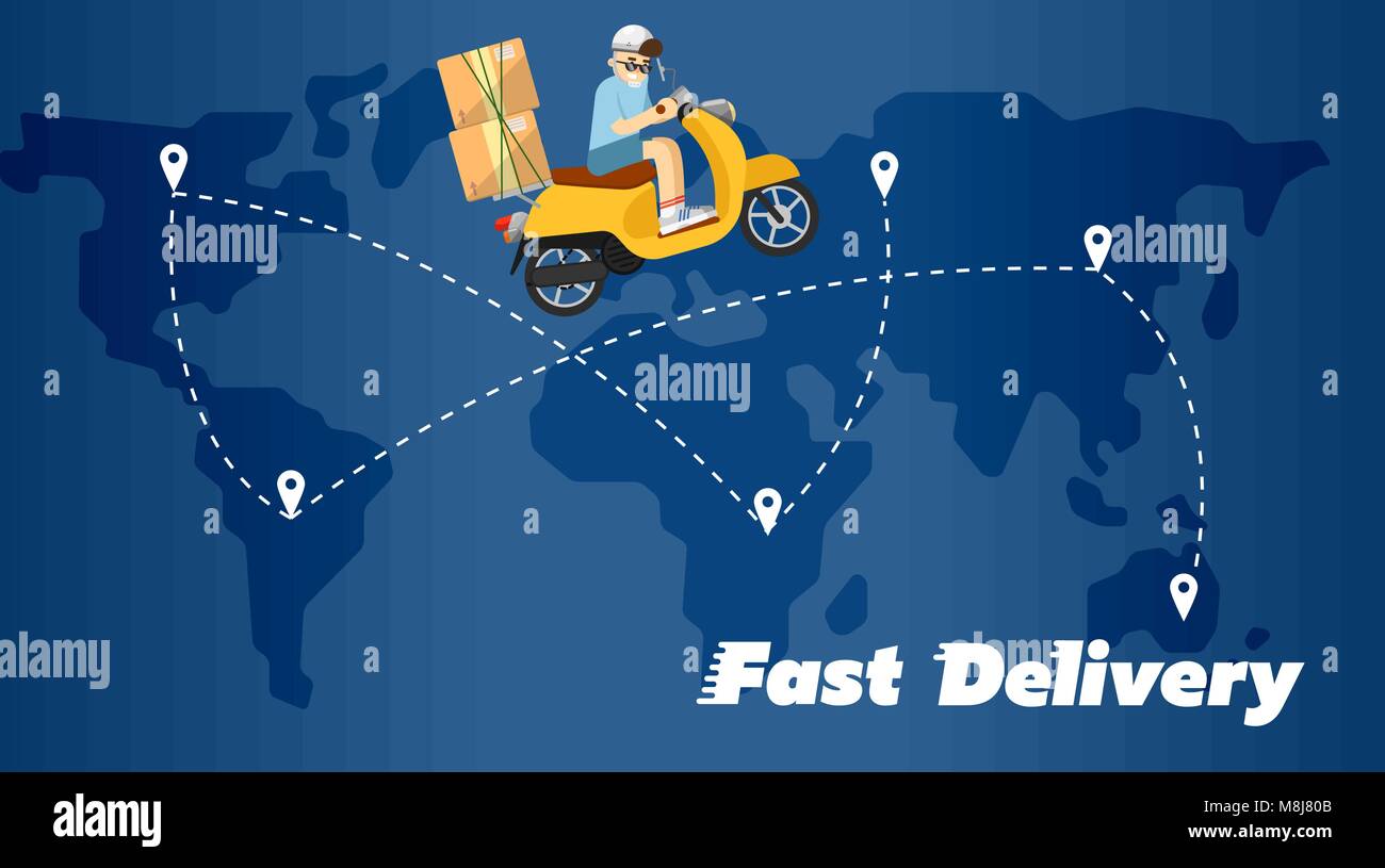 Global shipping route map Stock Vector Images - Alamy