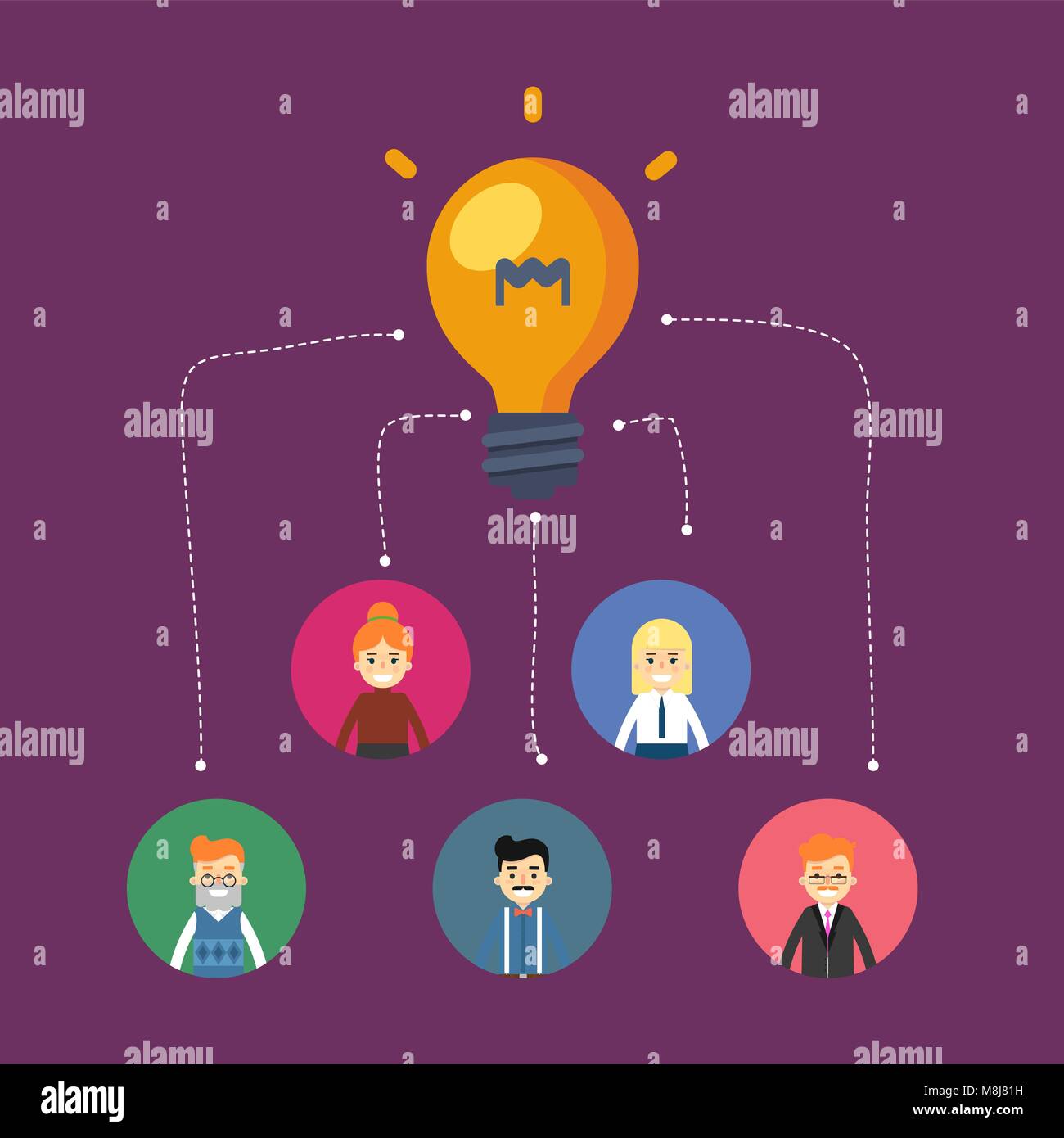 Social network and teamwork banner Stock Vector Image & Art - Alamy