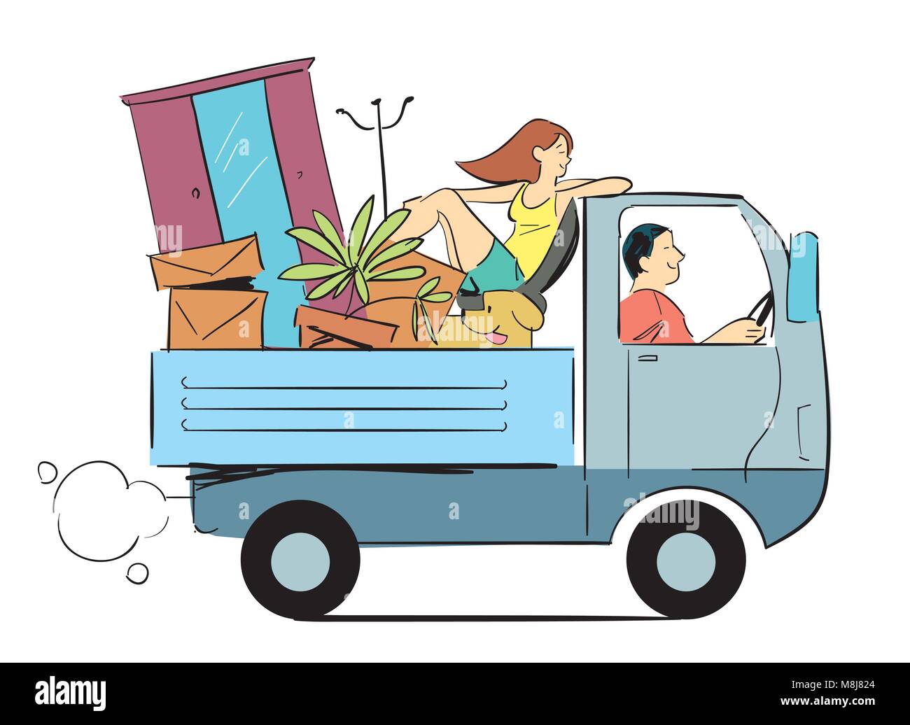 Family moved to another location Stock Vector Image & Art - Alamy Family moved to another location Stock Vector Image & Art - Alamy