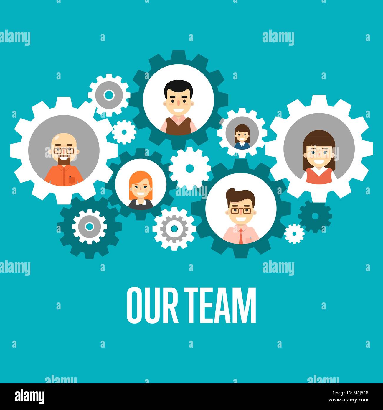 Banner teamwork Stock Vector Images - Alamy