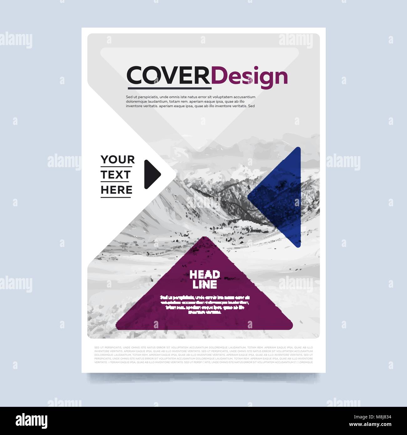 Brochure layout design vector illustration Stock Vector Image & Art - Alamy