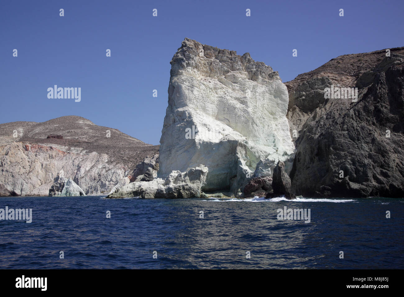 White beach santorini hi-res stock photography and images - Alamy