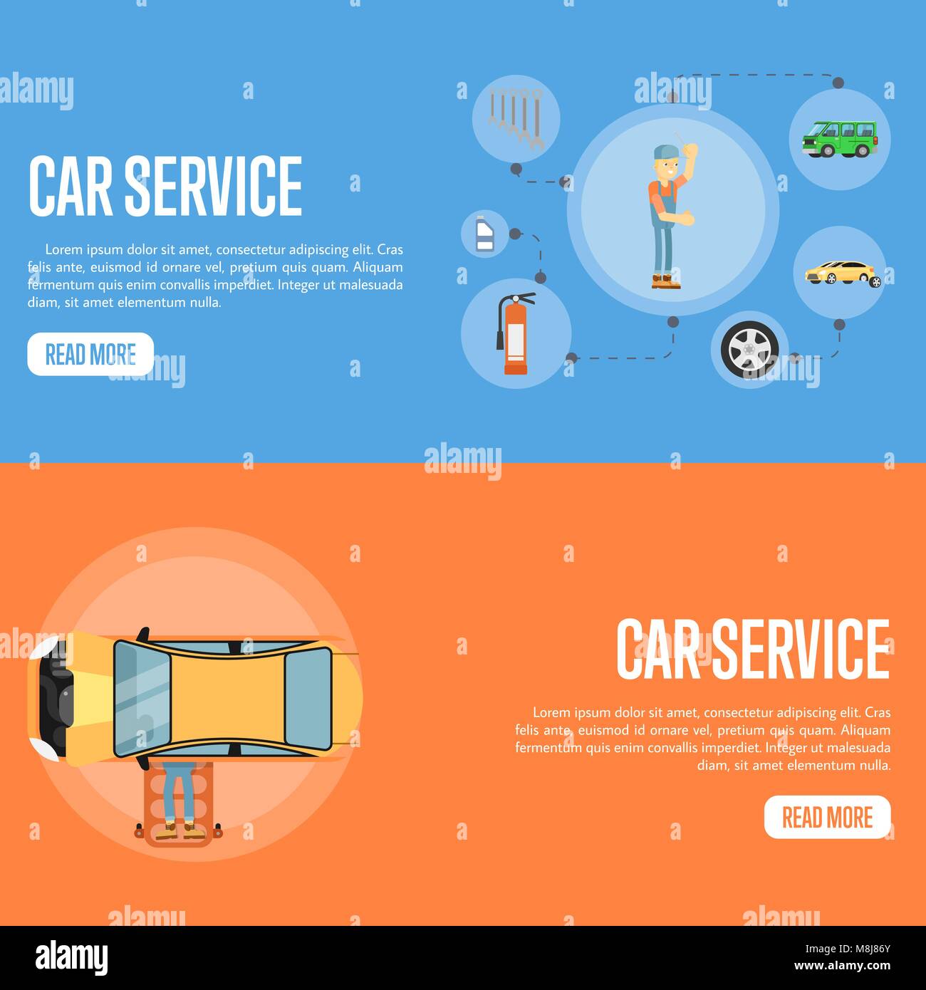 Car service illustration Stock Vector Image & Art - Alamy