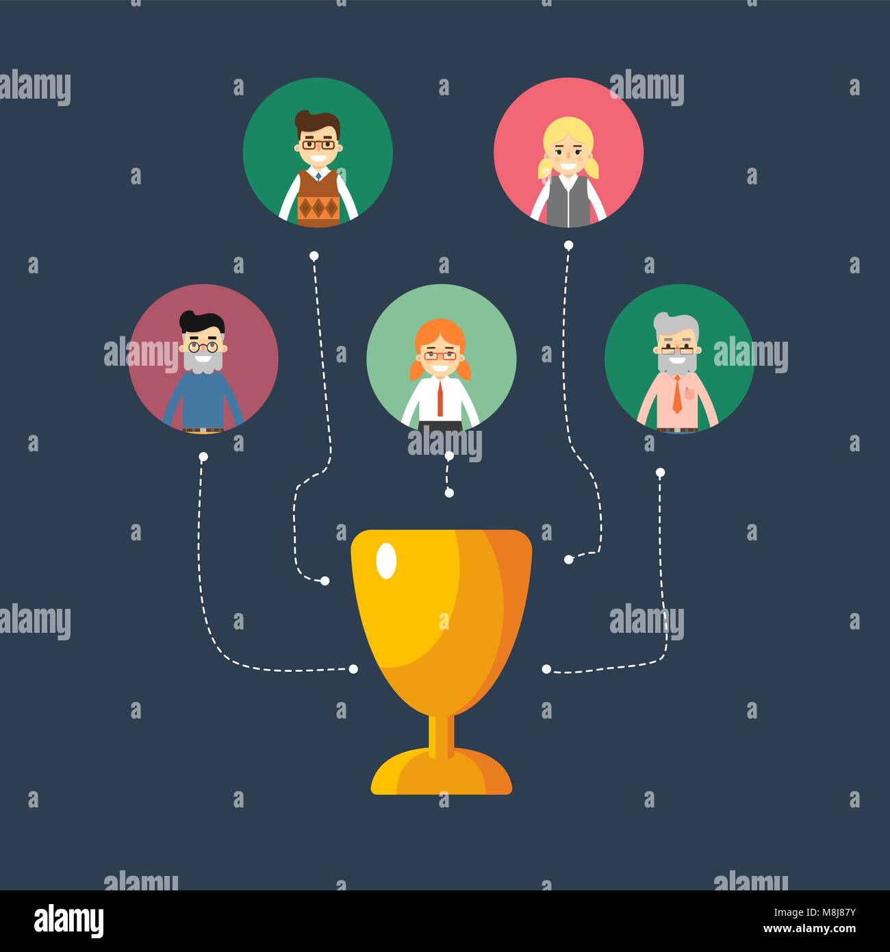 Social network and teamwork banner Stock Vector Image & Art - Alamy