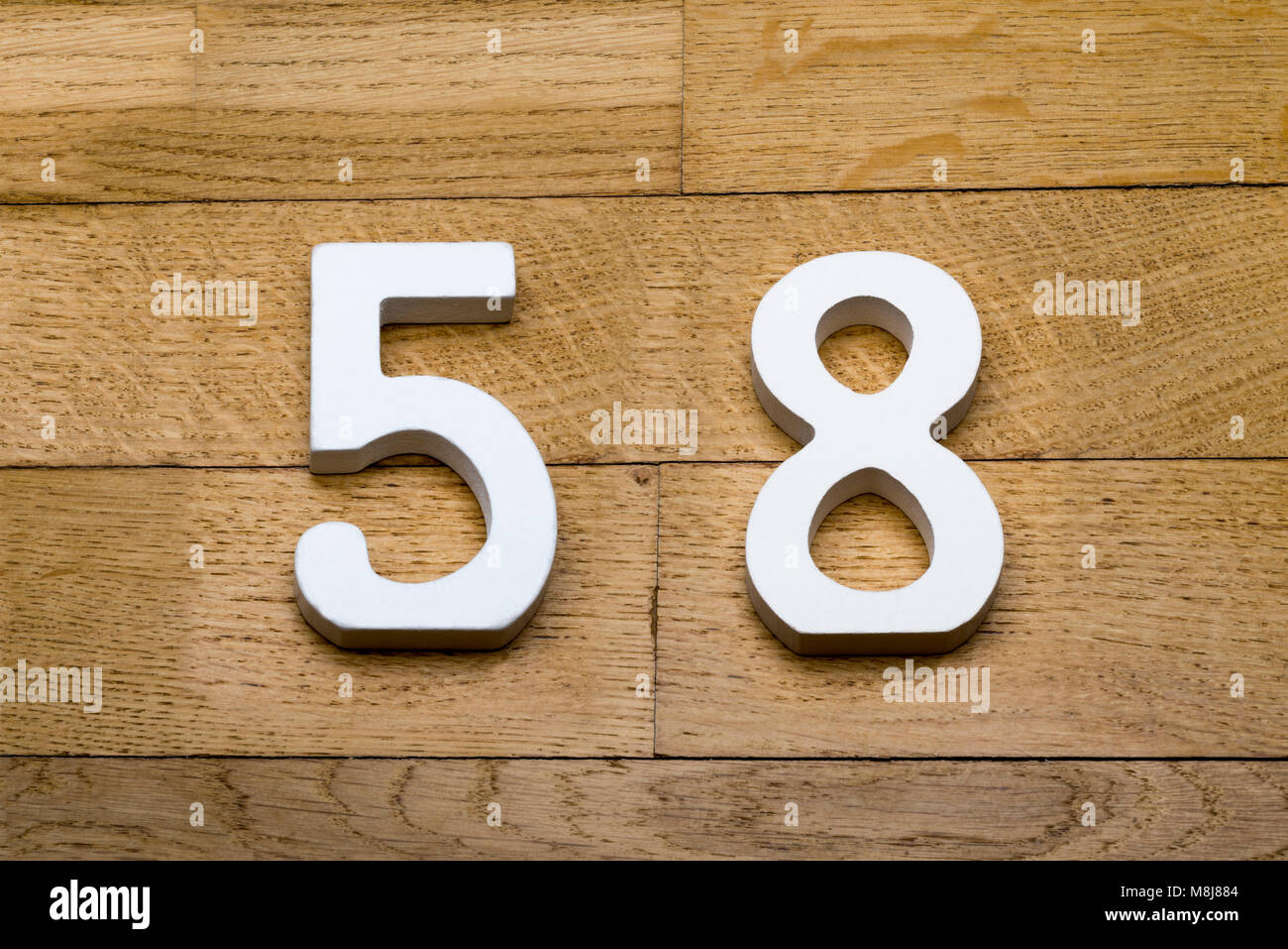 Number 58 fifty eight hi-res stock photography and images - Alamy