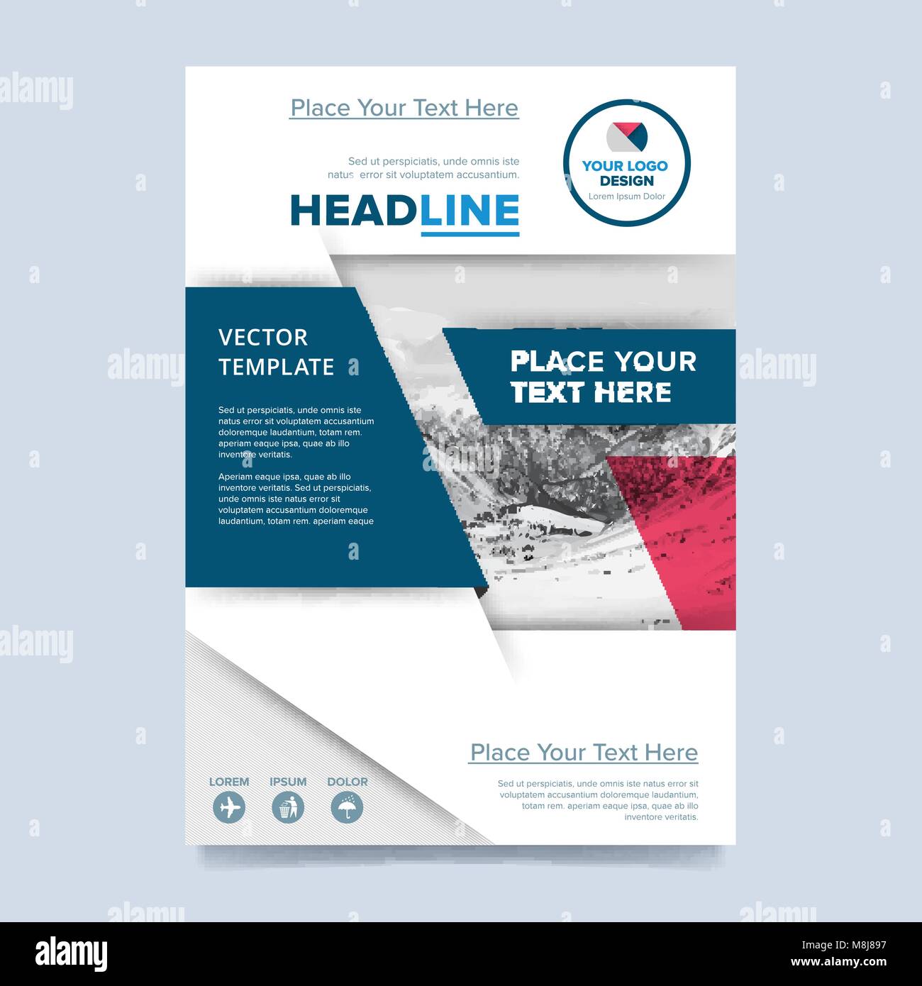Brochure layout design vector illustration Stock Vector Image & Art - Alamy
