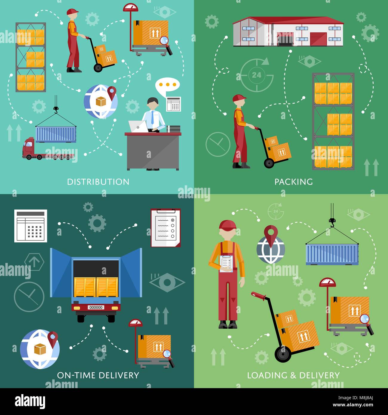 Four lift Stock Vector Images - Alamy