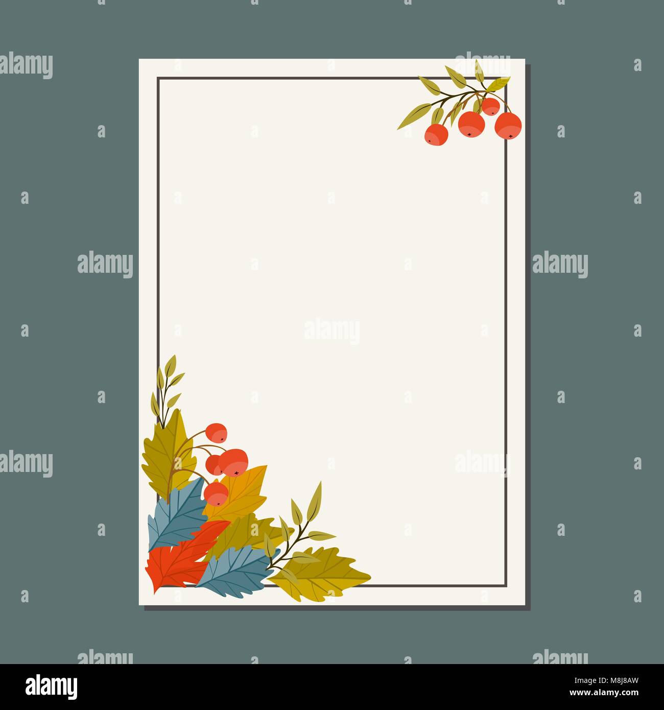 Autumn background vector illustration Stock Vector Image & Art - Alamy