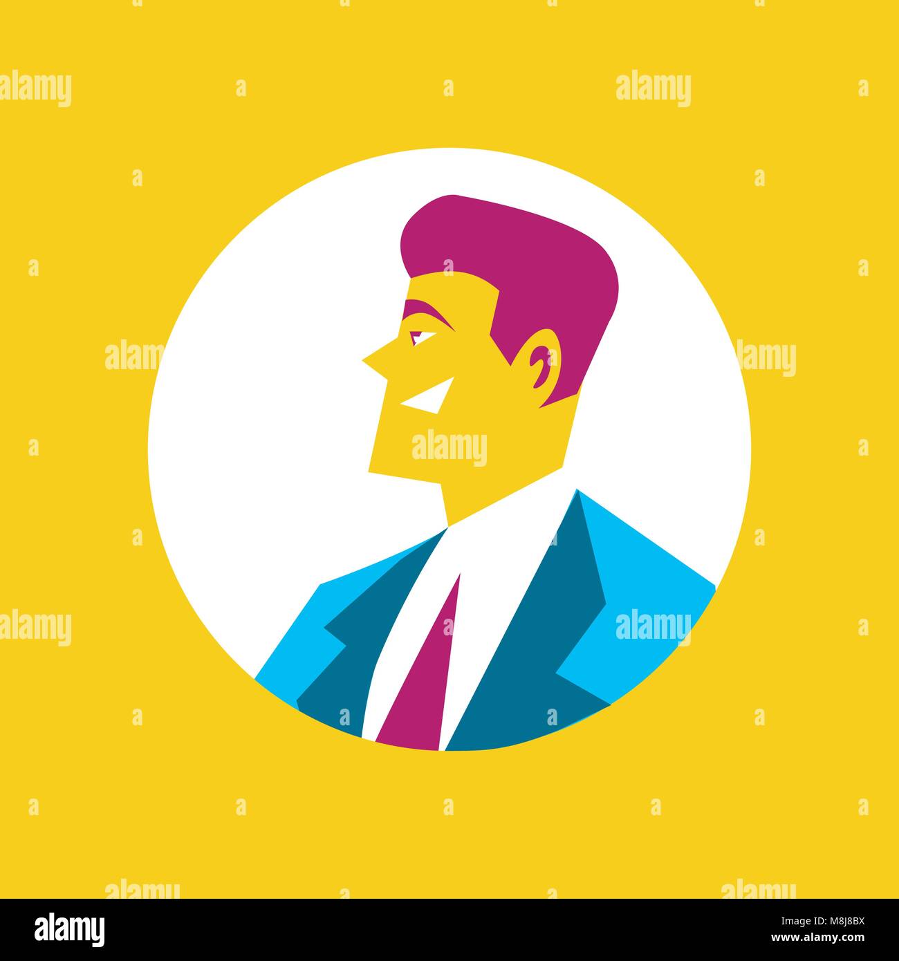 Side view of face smiling Stock Vector Images - Alamy