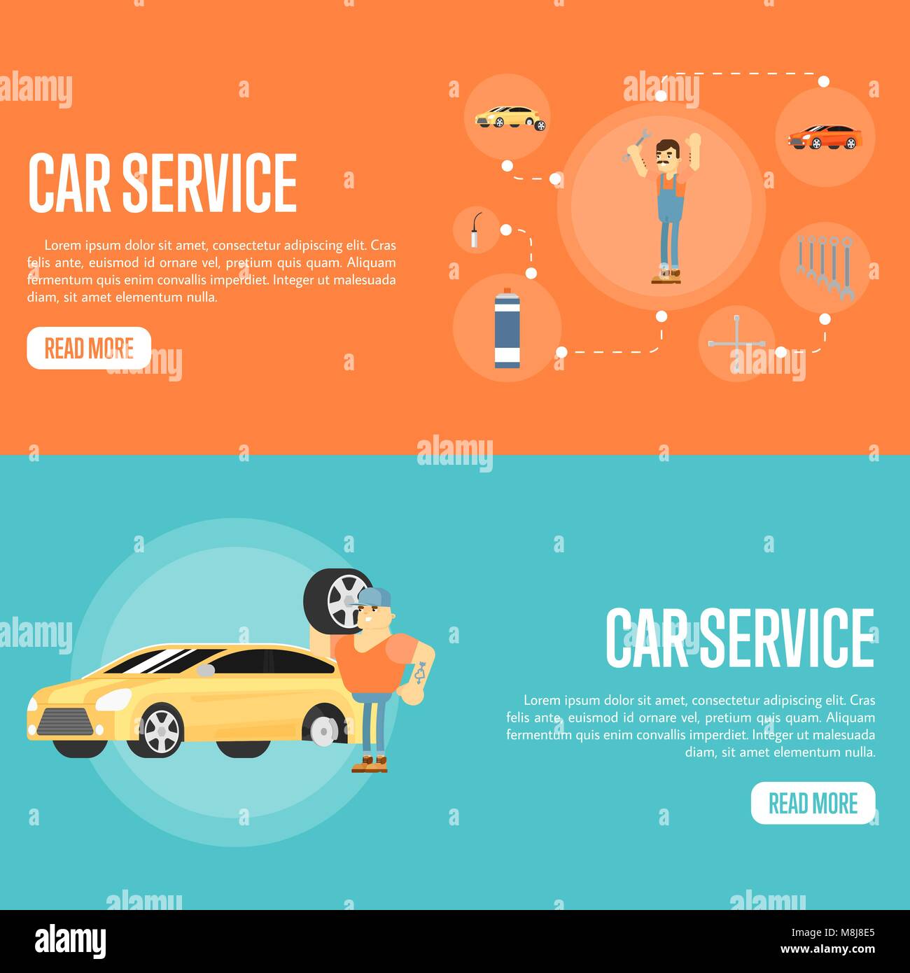 Car service illustration Stock Vector Image & Art - Alamy