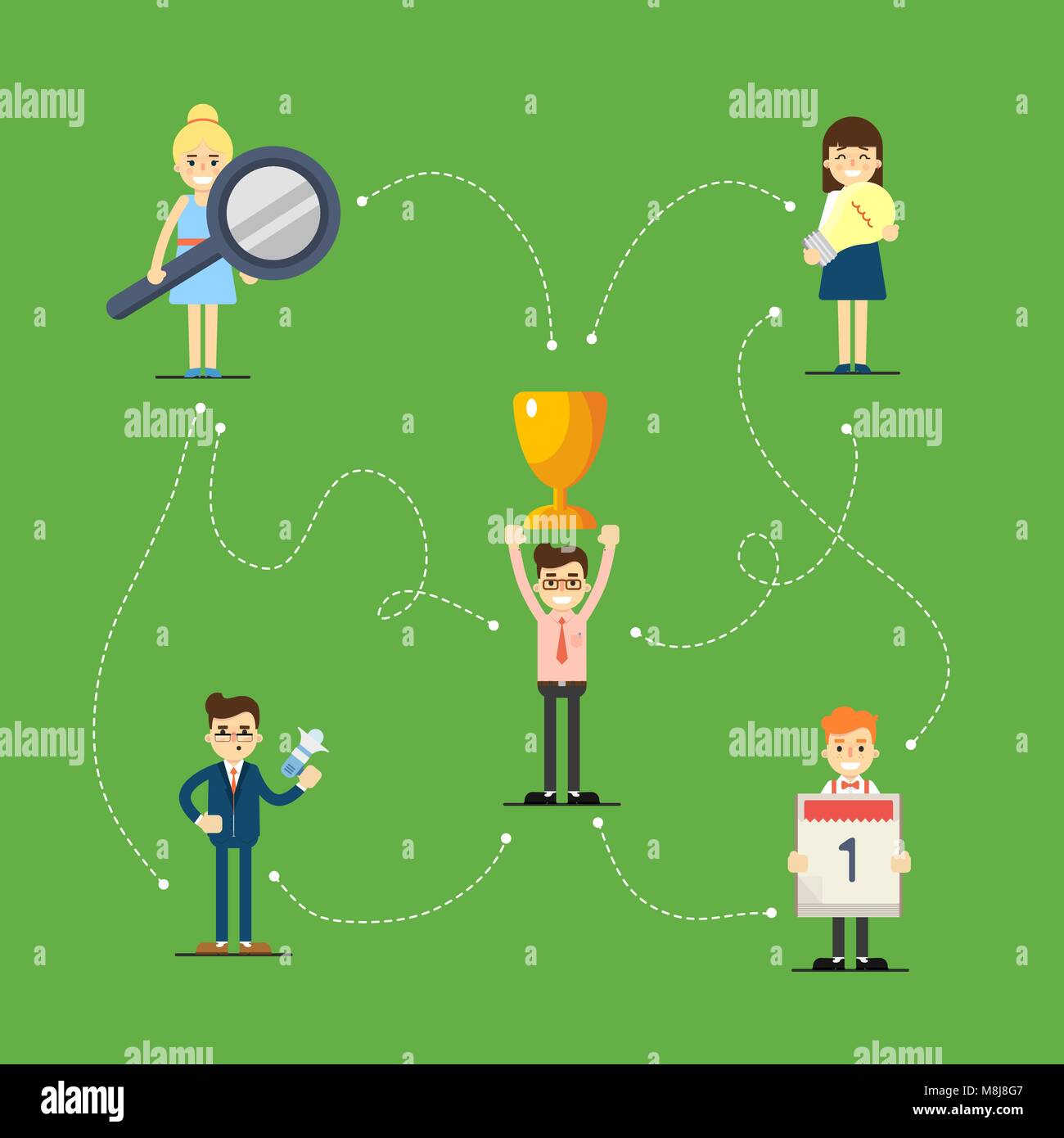 Social network and teamwork banner Stock Vector Image & Art - Alamy