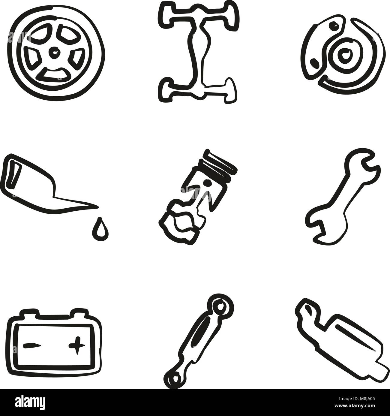 Motorcar mechanic Stock Vector Images - Alamy