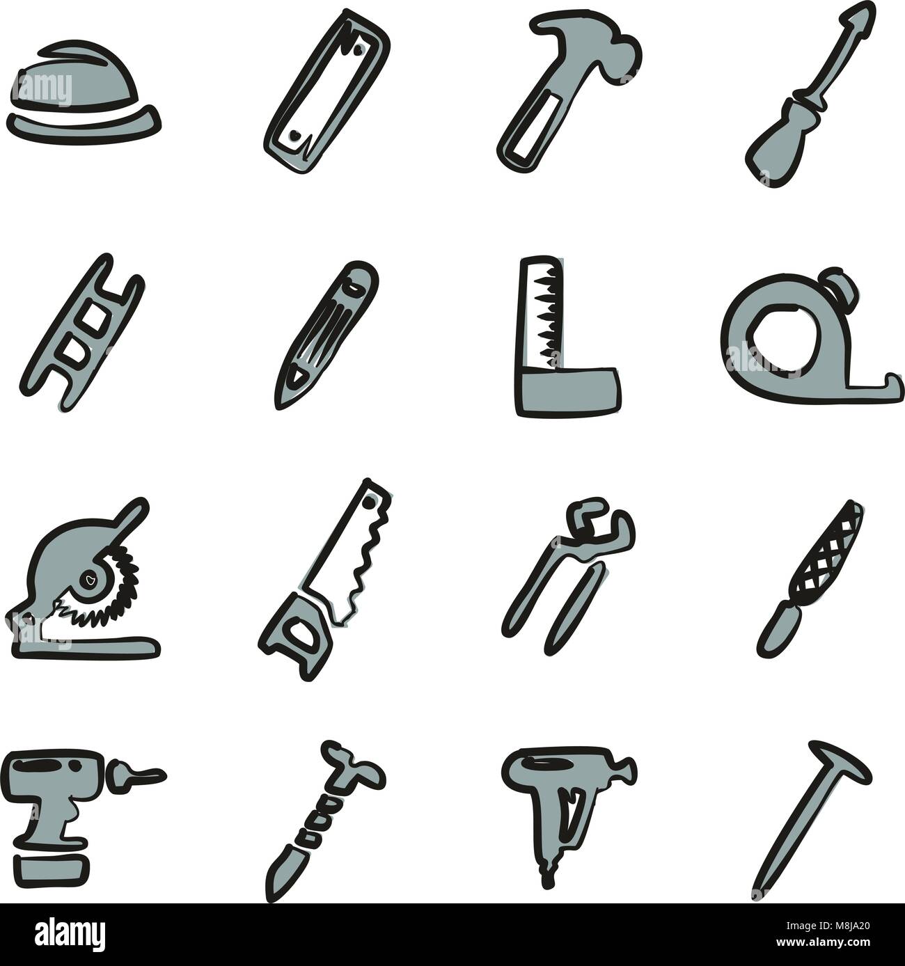 Man hand tape measure Stock Vector Images - Alamy