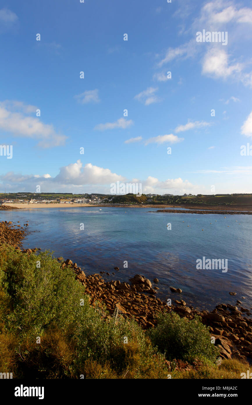 The view from Lower Broome platform on the Garrison across Porthcressa ...