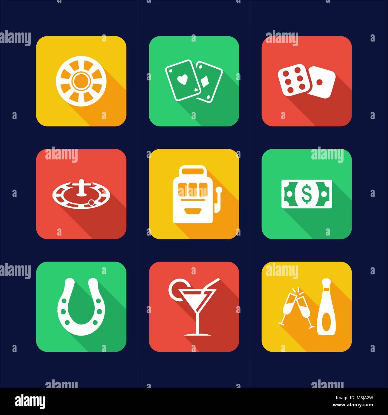 Gamblers gambling Stock Vector Images - Alamy