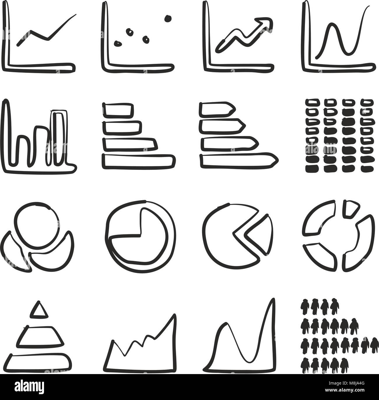 Business percentage line charts Stock Vector Images - Alamy