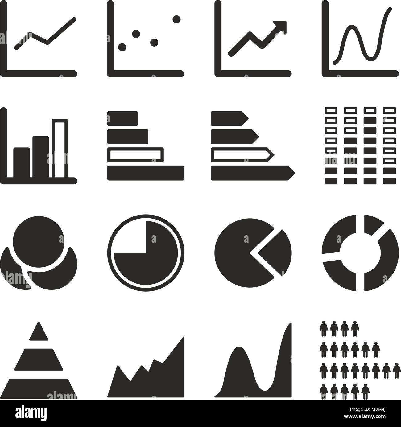 Business percentage line charts Stock Vector Images - Alamy