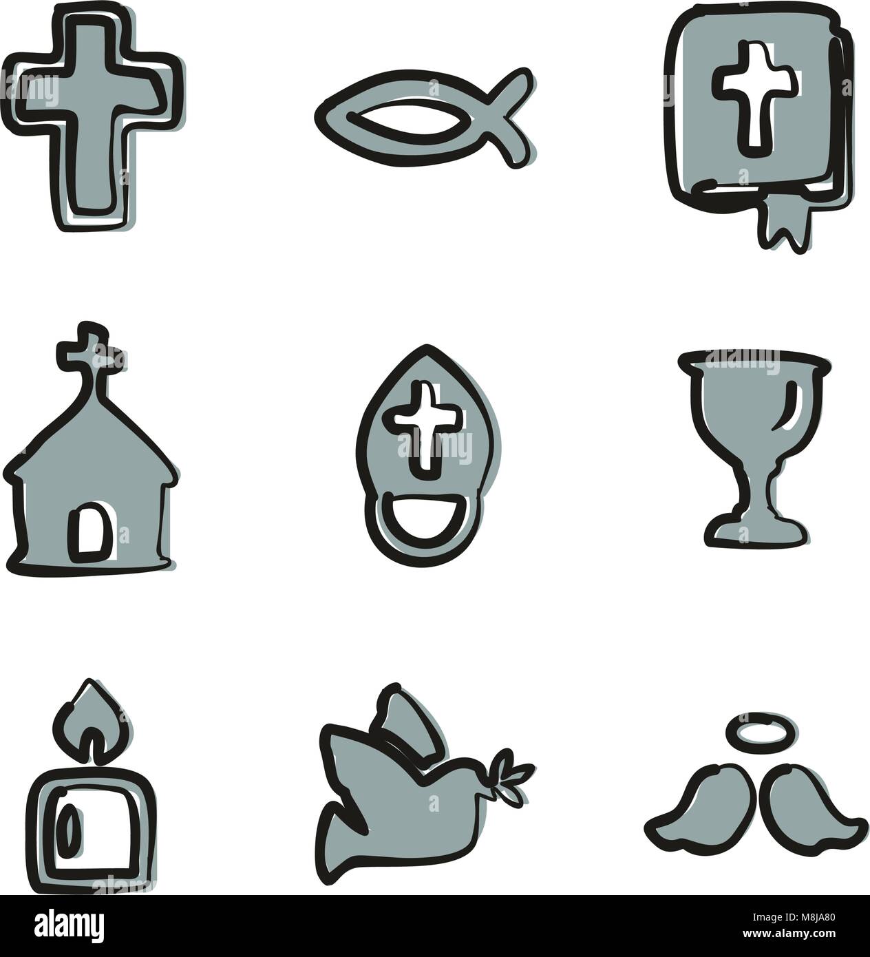 Priest color line icon hi-res stock photography and images - Alamy