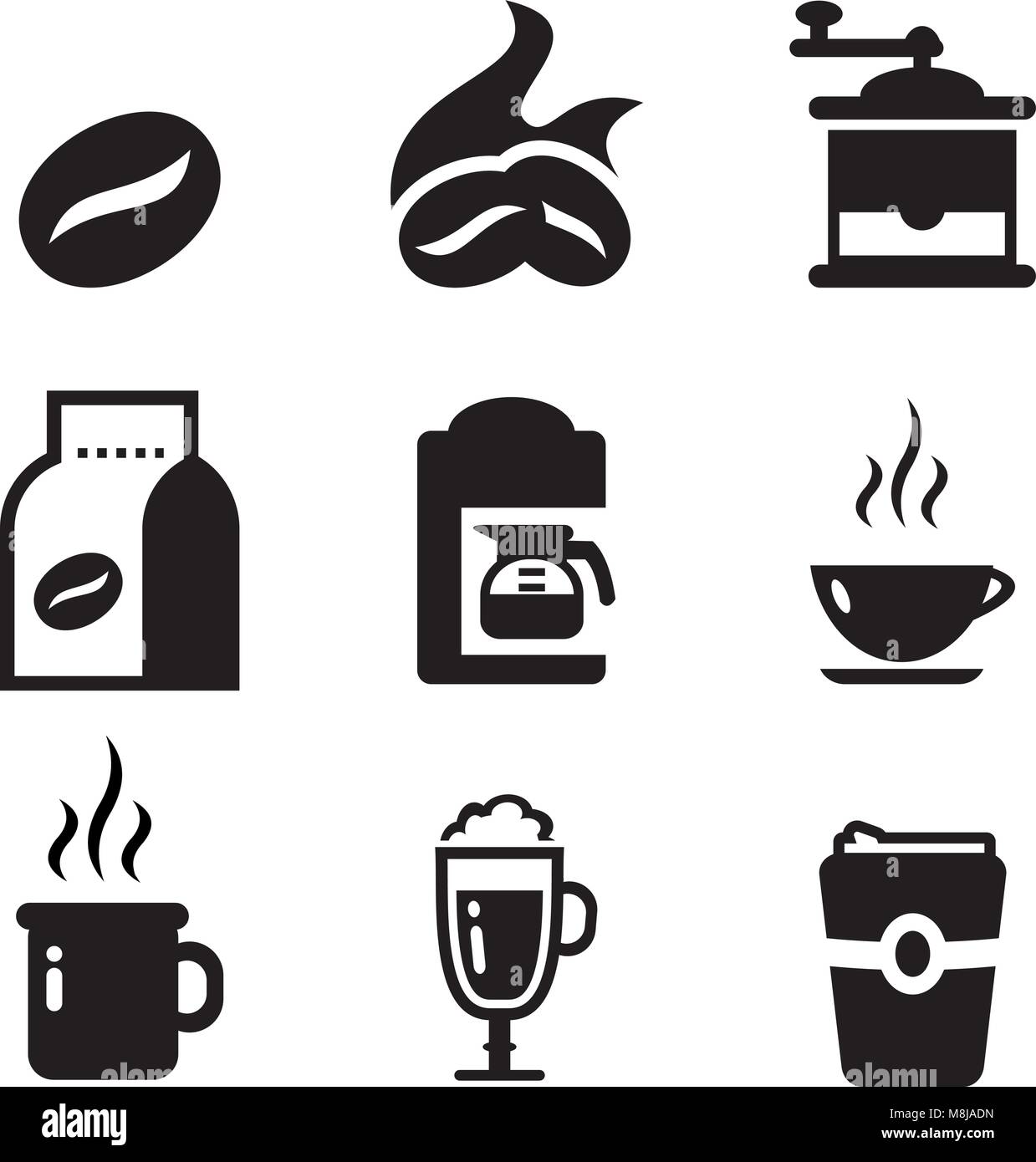 Coffee Icons Stock Vector Image & Art - Alamy