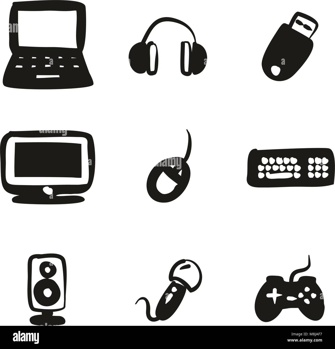 Computer Icons Freehand Fill Stock Vector Image & Art - Alamy