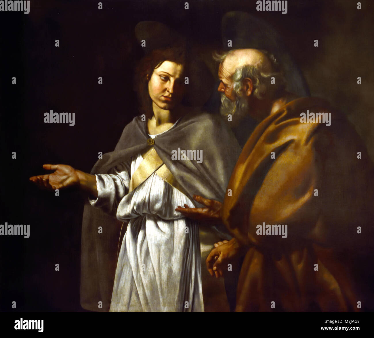 Saint Peter delivered from prison by an angel 17th century, Filippo ...