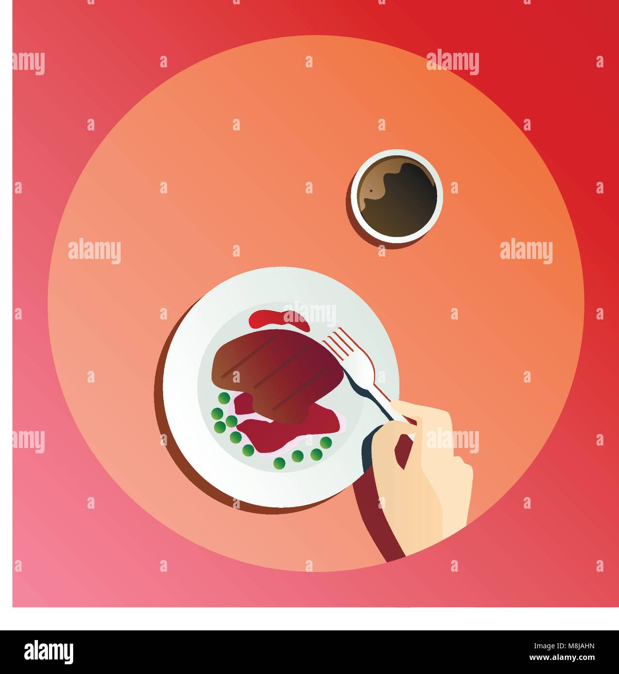 Office party catering Stock Vector Images - Alamy