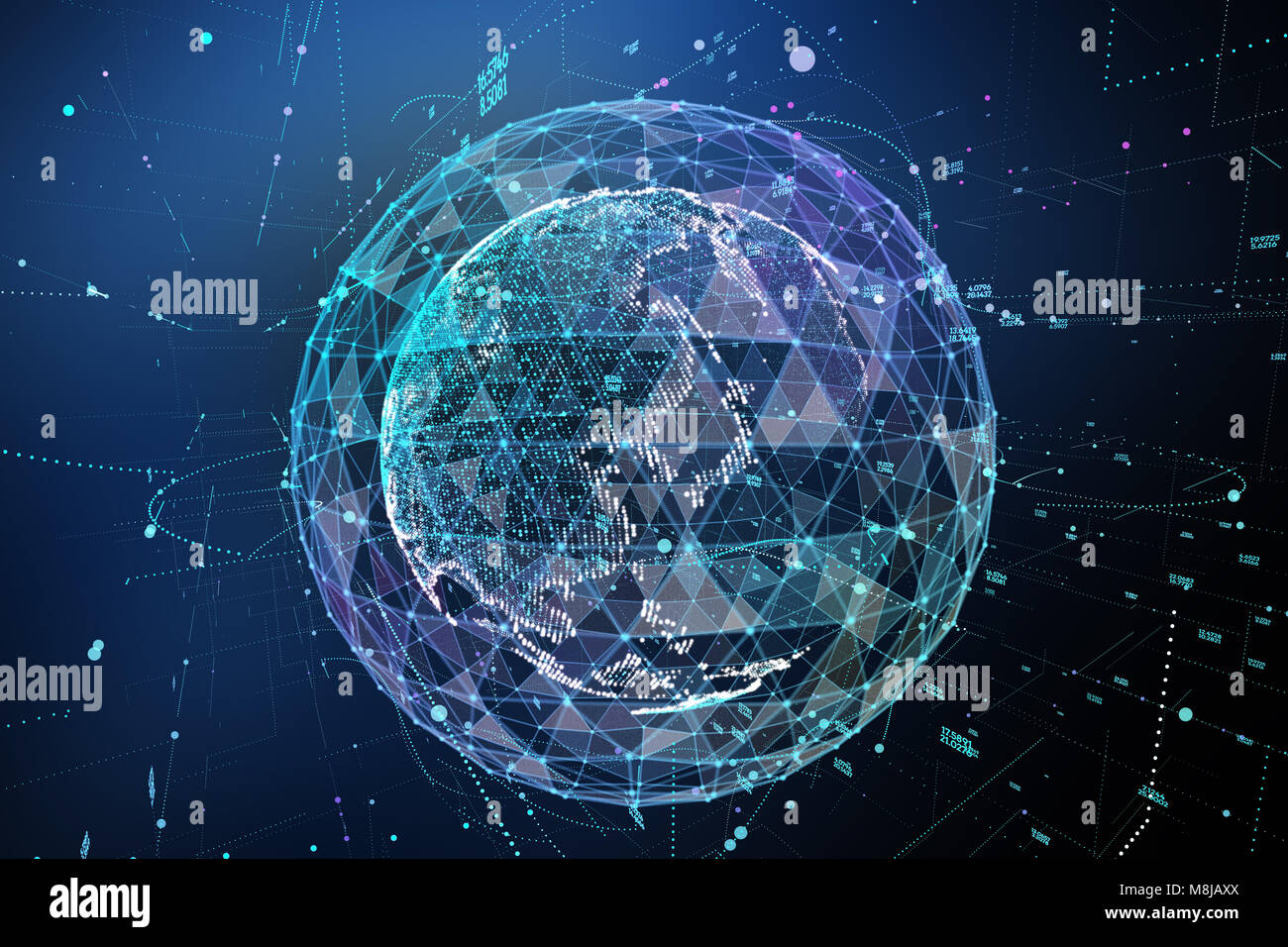 Earth, representing global network connection, international meaning ...