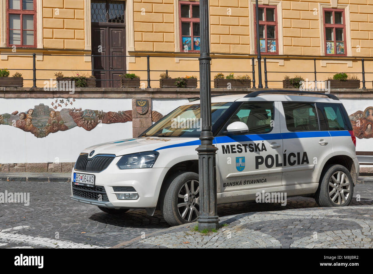 Police car slovakia hi-res stock photography and images - Alamy