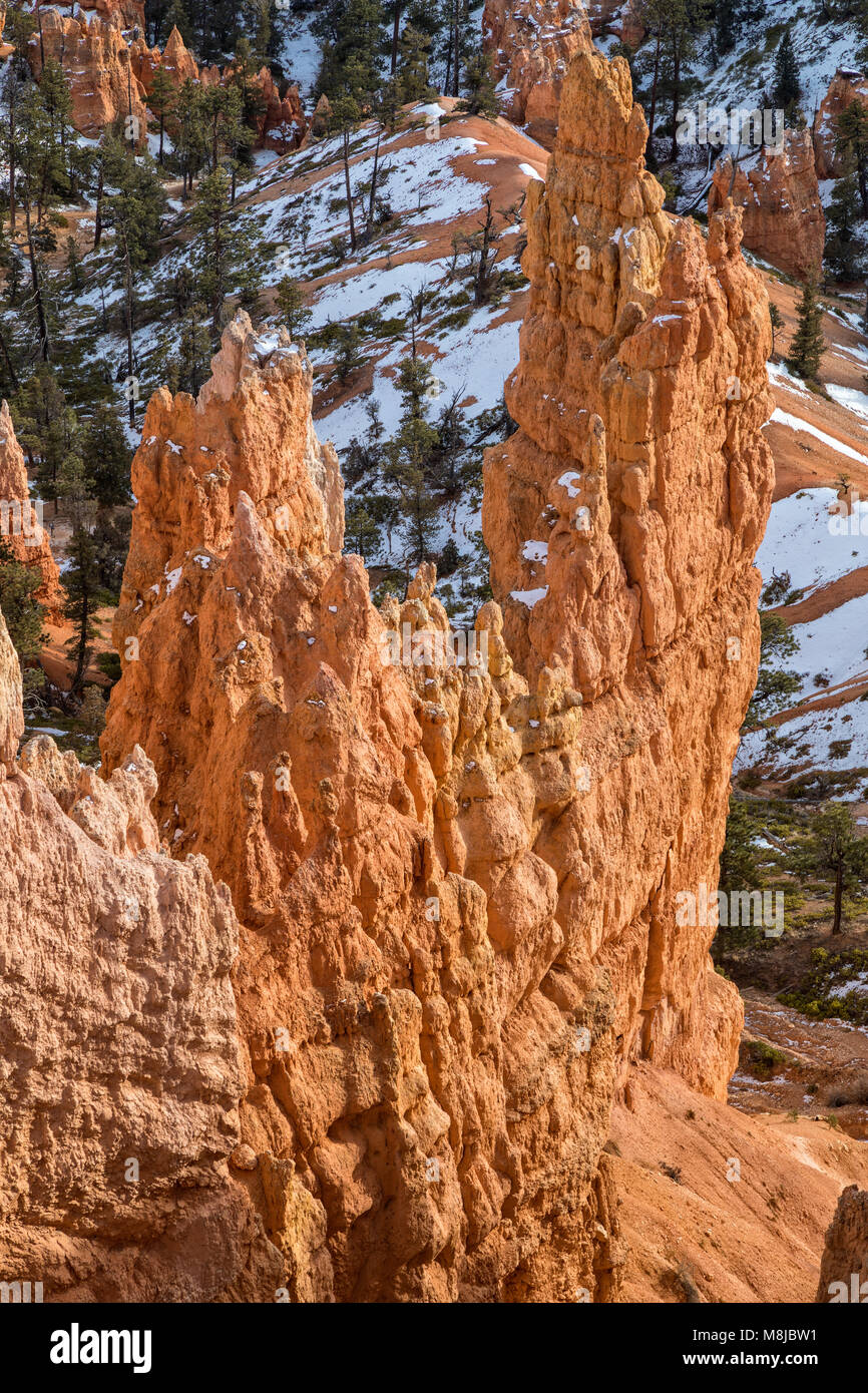 Bryce Canyon National Park Utah Winter Landscape Stock Photo - Alamy